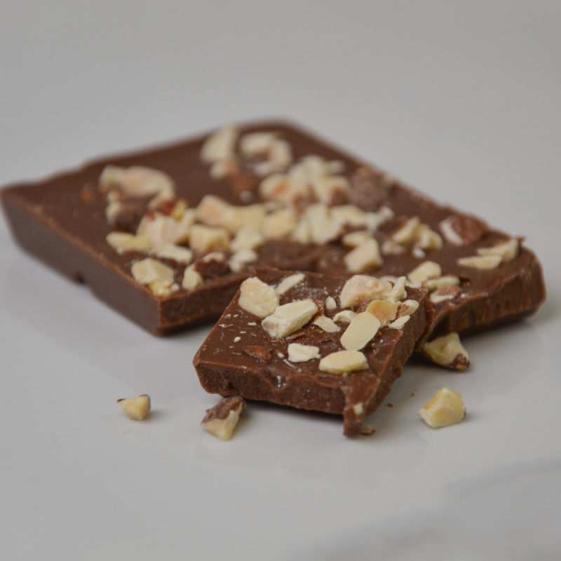 Milk Chocolate Almond Rhéo Bar - Rheo Thompson Candies Milk Chocolate Almond Rhéo Bar - Rheo Thompson Candies